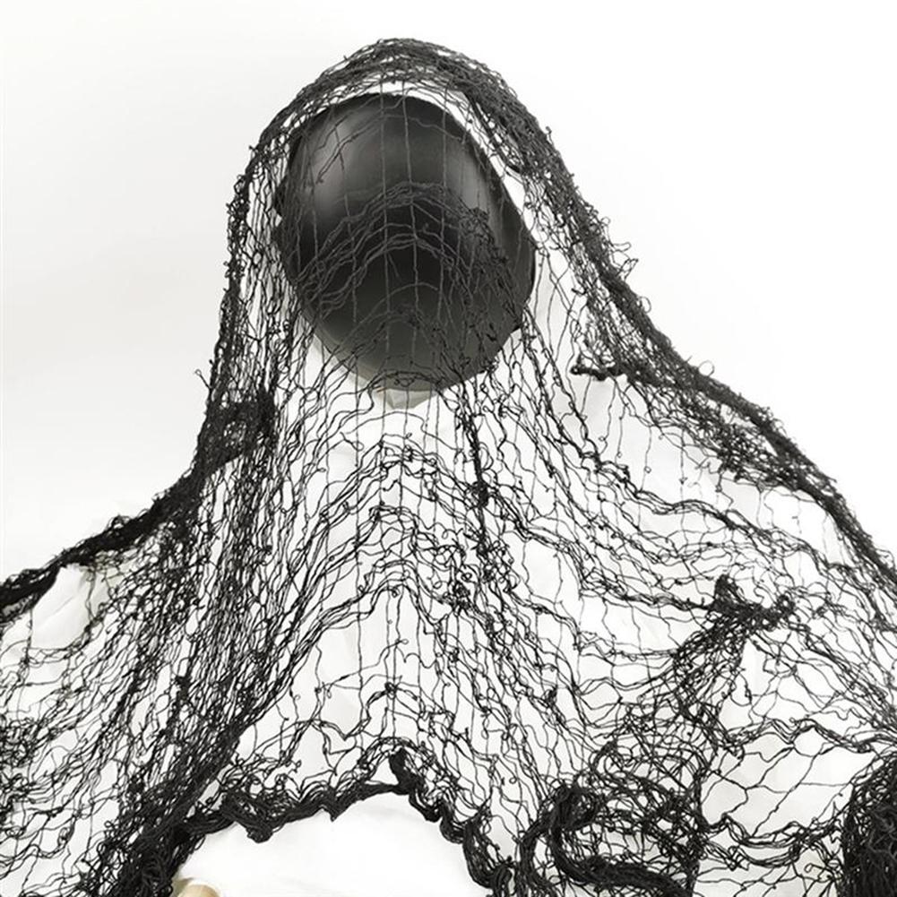 Buy Halloween Black Cotton Yarn Terror Horror Gauze Halloween Props ...