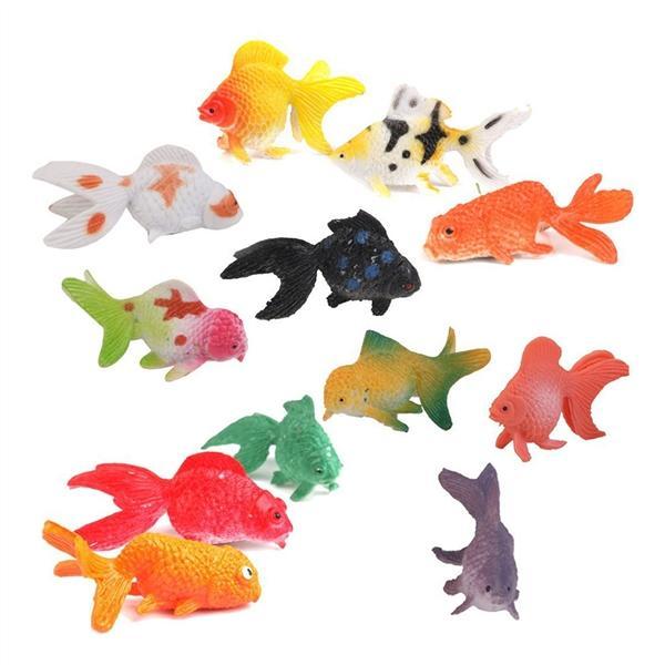 Buy 12Pcs Model Plastic Goldfish Toys Set at affordable prices — free ...