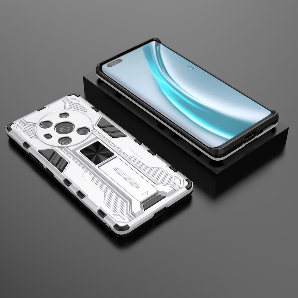 Buy For Honor Magic3 Leather Version Supersonic PC + TPU Shock-proof Protective Case with Holder ...