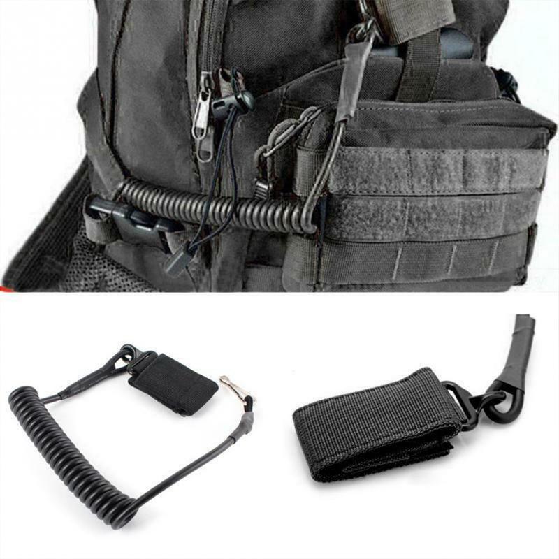 Buy Coil sling rope lanyard Molle elastic tool belt backpack military ...