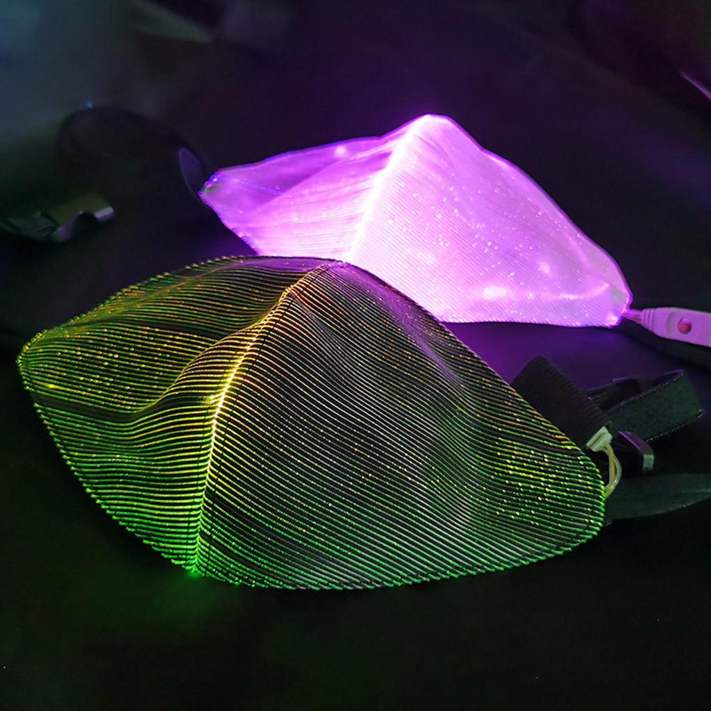 Buy [333] LED Flashing Mask 7 Colors Luminous Light for Men Women Rave ...