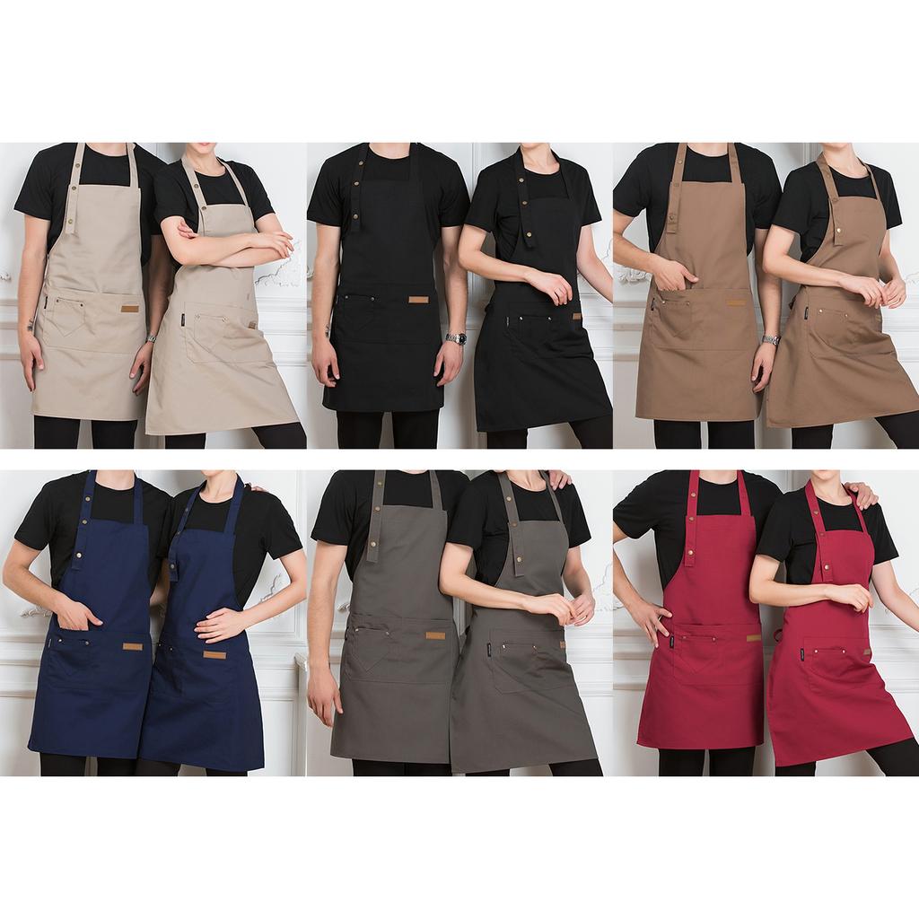 Buy Canvas Kitchen Apron Woman Men Chef Work Apron New Fashion Aprons ...