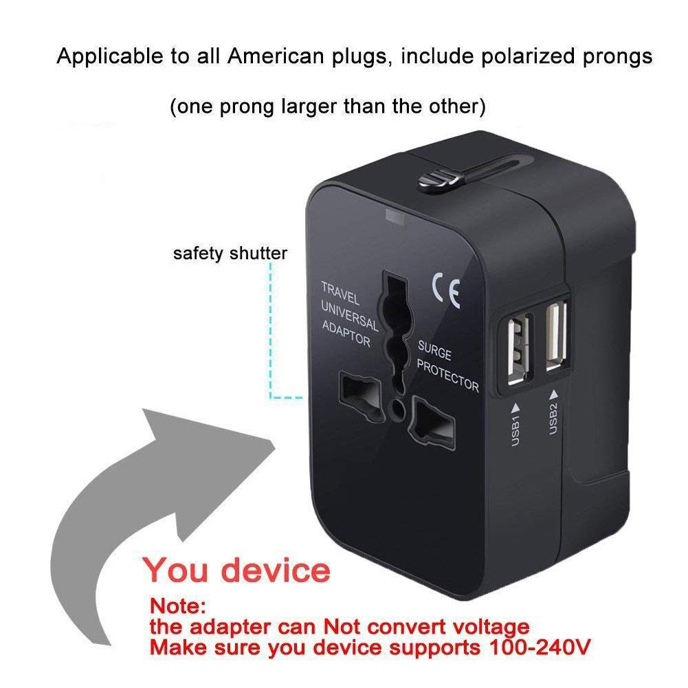 Buy Usb2.0 Abroad Travel Conversion Socket Global Universal Multi ...