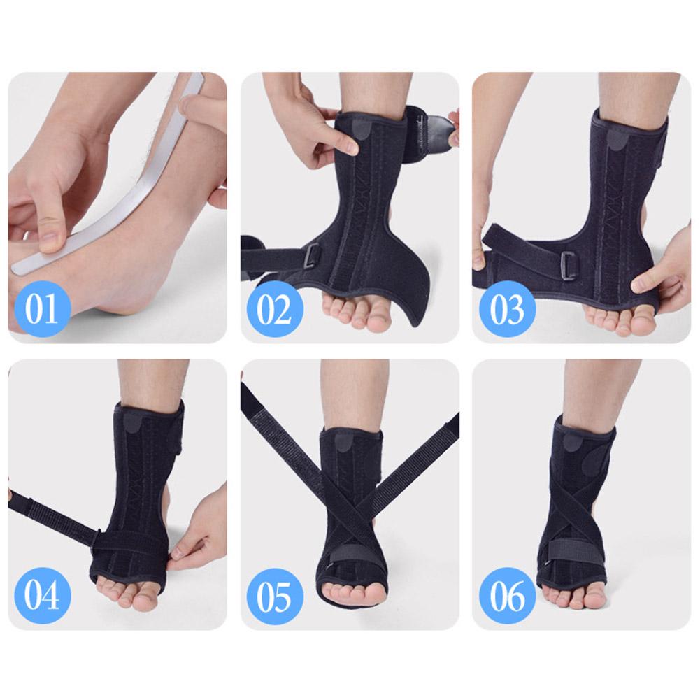Buy Adjustable Foot Drop Orthosis Brace Support Foot Arch Shock ...