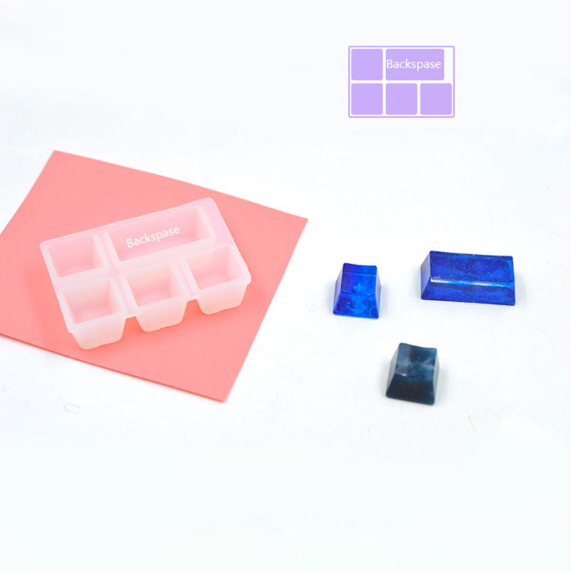 Buy Keyboard Key Cap Silicone Mold UV Crystal Epoxy Molds Handmade ...