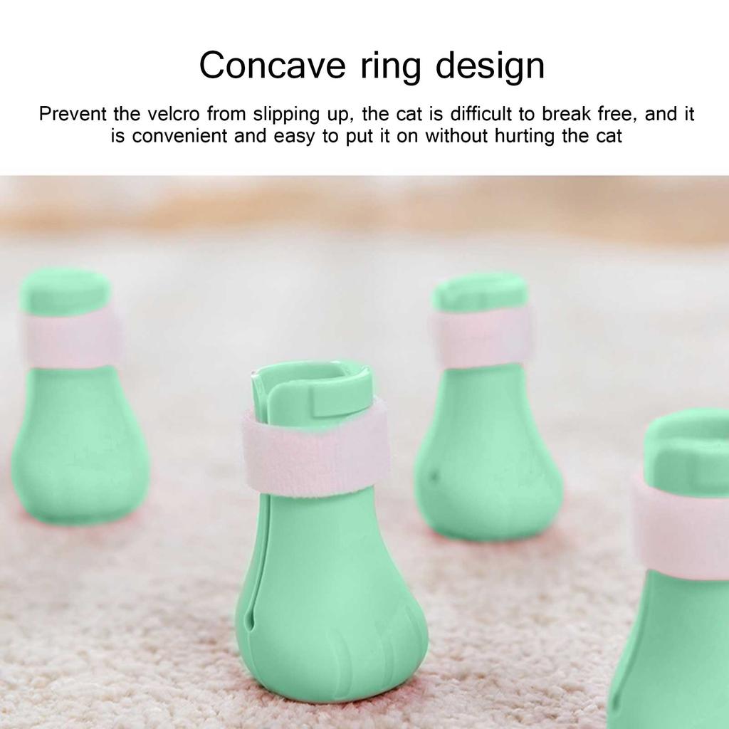 Buy Anti-Scratch Cat Bath Booties Paw Protectors Pet Feet Covers at ...