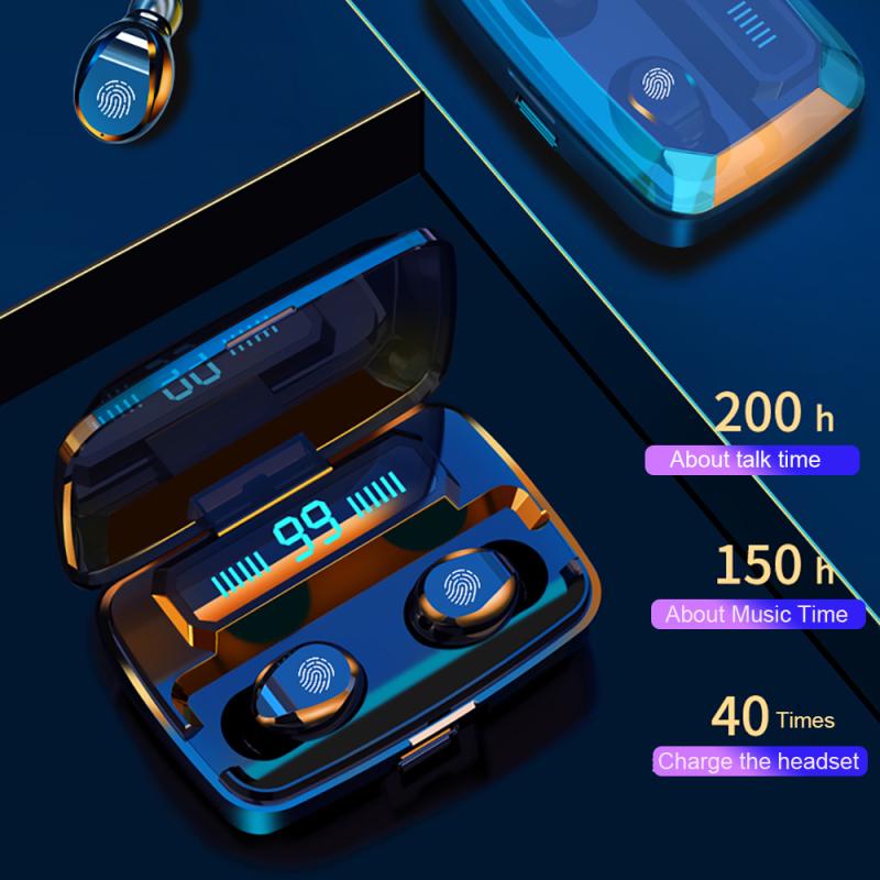 Buy F9 TWS Bluetooth Earphone Wireless Headset Stereo Bass Sound Touch ...