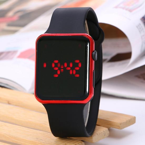 Buy Popular Product Unisex Students Square LED Display Adjustable Strap ...