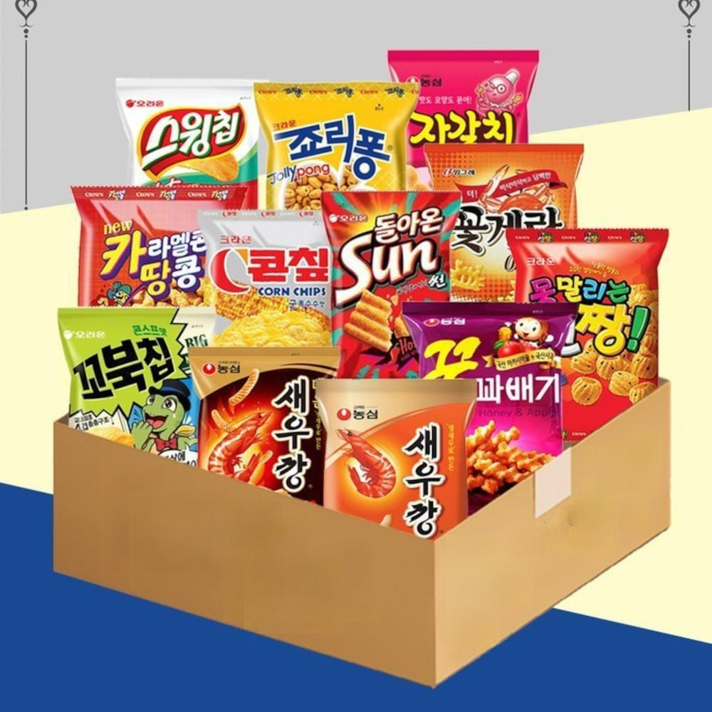 Buy [Nongshim&Orion&Crown] Korean Popular Snack Collection Set A, 12 ...