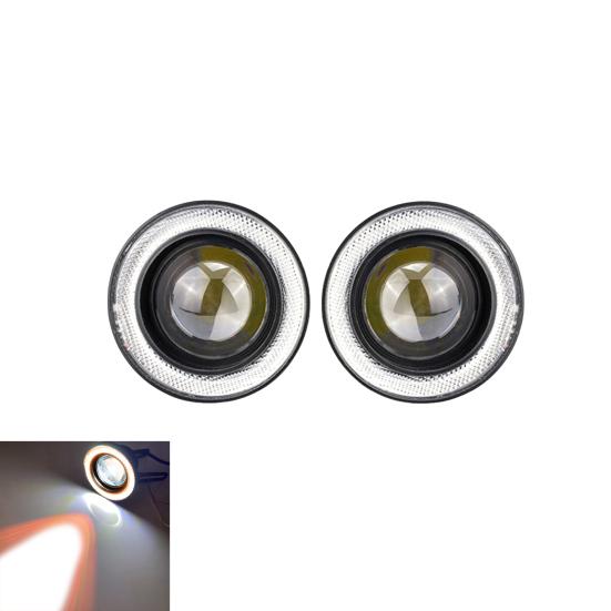 Koupit 2Pcs 64mm Fog Lights Waterproof Aluminum COB LED Angel Eyes Lamp ...
