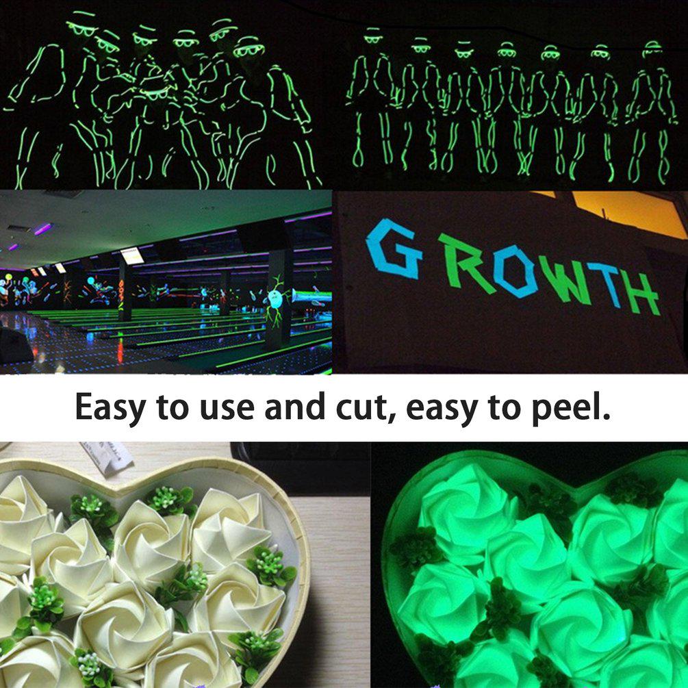 Buy POO Orange Glow Tape Safety Sticker Removable Luminous Self ...
