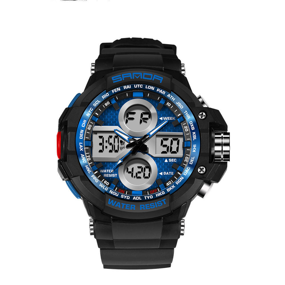 Buy 7 Color Backlights Sport Watch Chronograph Military Waterproof ...