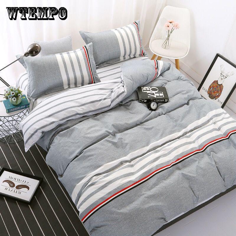 Buy Home Textile 3/4pc Bedding Sets Simple Comfortable Bedclothes Star ...