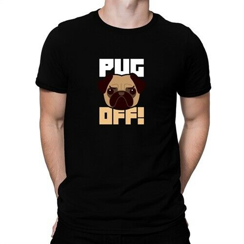 Cheap Pug Off T Shirt Black Retro T-shirt Black Retro Shirt Men Black ...