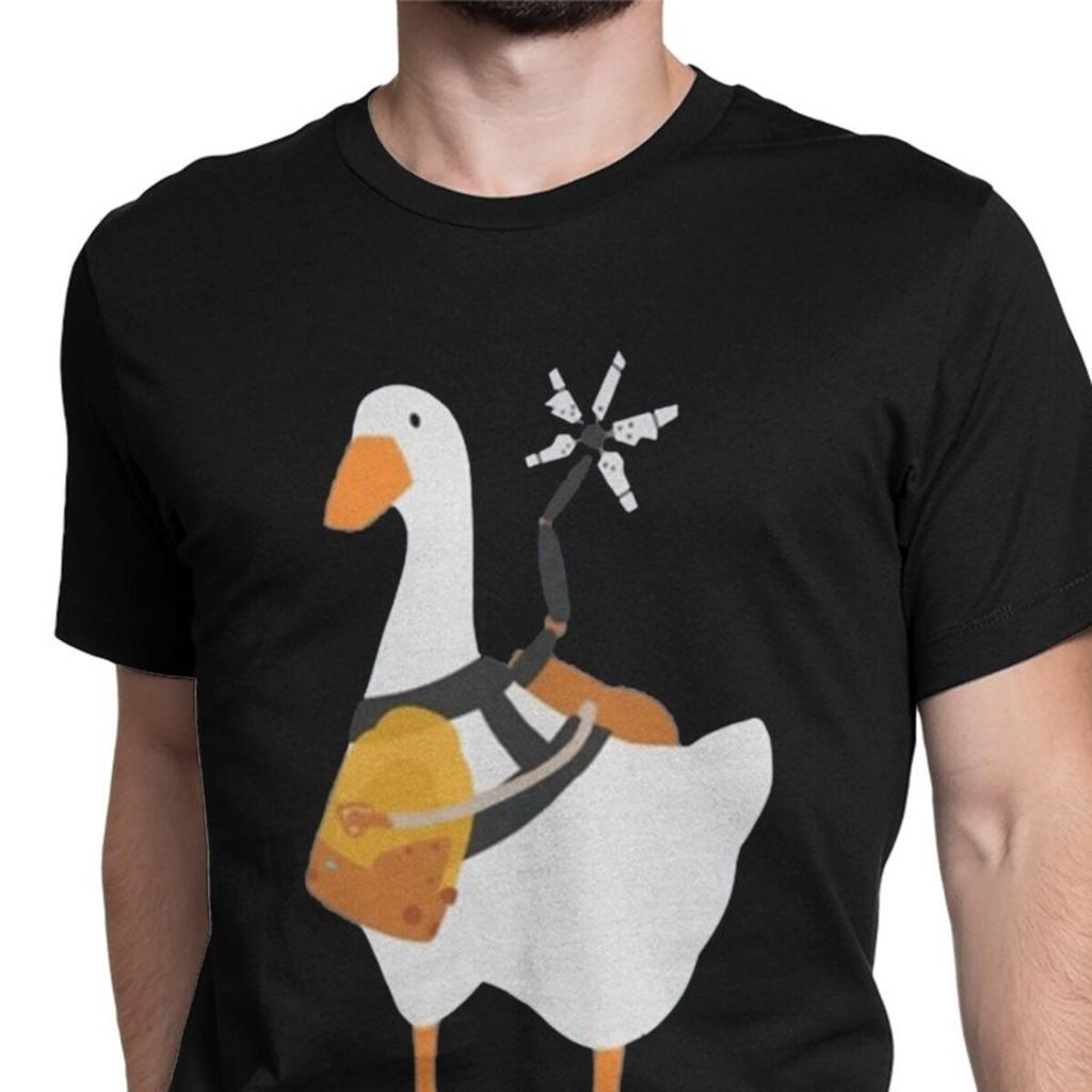 Buy Ready To Fight Tops T Shirt Men Untitled Goose Game Death Stranding ...