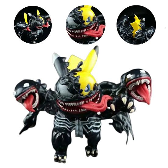 Buy Venom Model Figurine 3D Model Decorative Funny Vivid Venom Pikachu ...