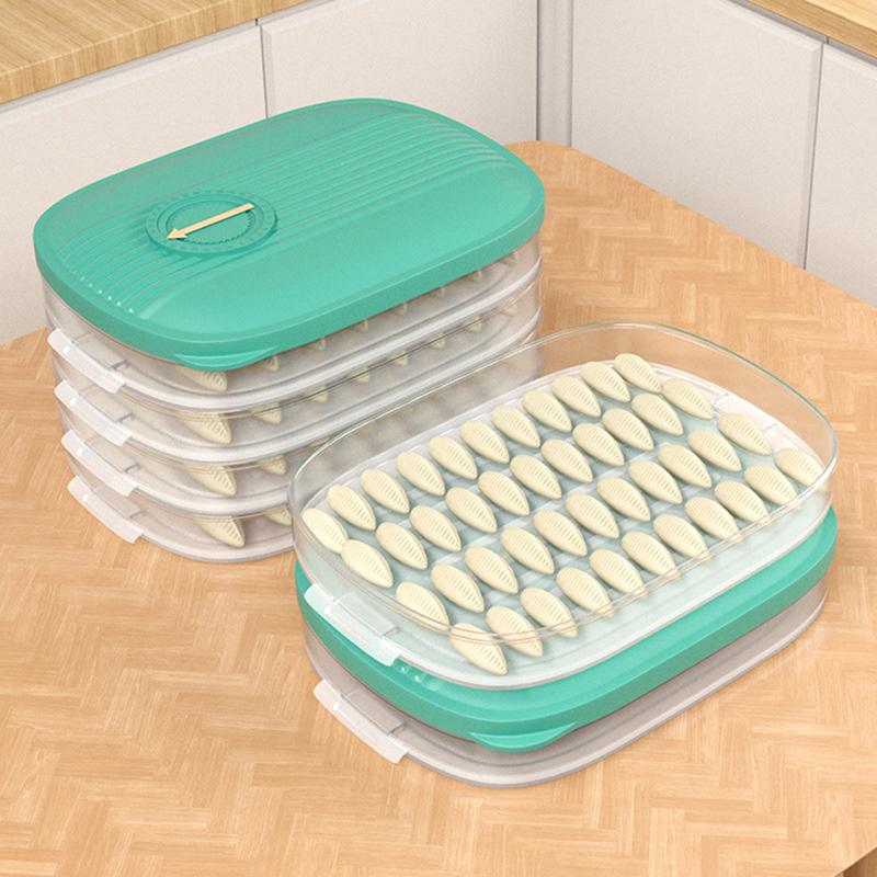 Buy Dumpling Box Frozen Dumplings Noodles Food Storage Box Grains ...