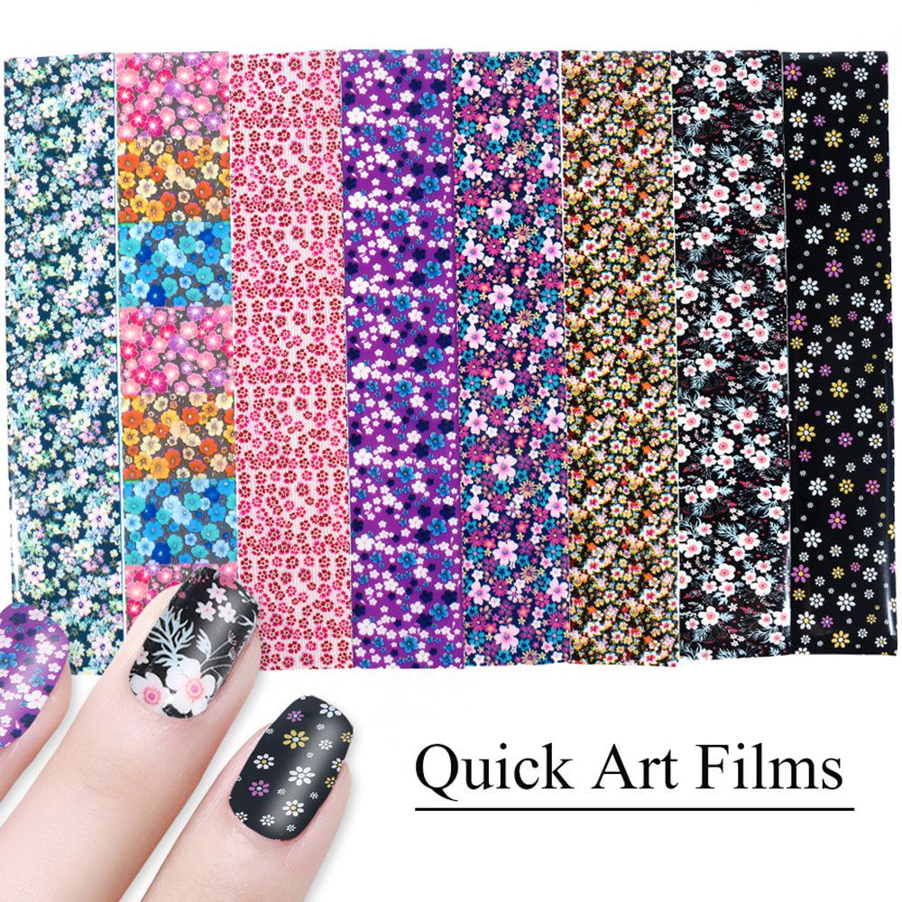 Buy Adhesive Nail Art Nail Foils Decals Nail Polish Patch Nail Sticker ...