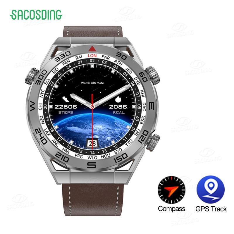 Cheap NFC Access Control GPS Tracker Men Smartwatch Compass Smart Watch ...