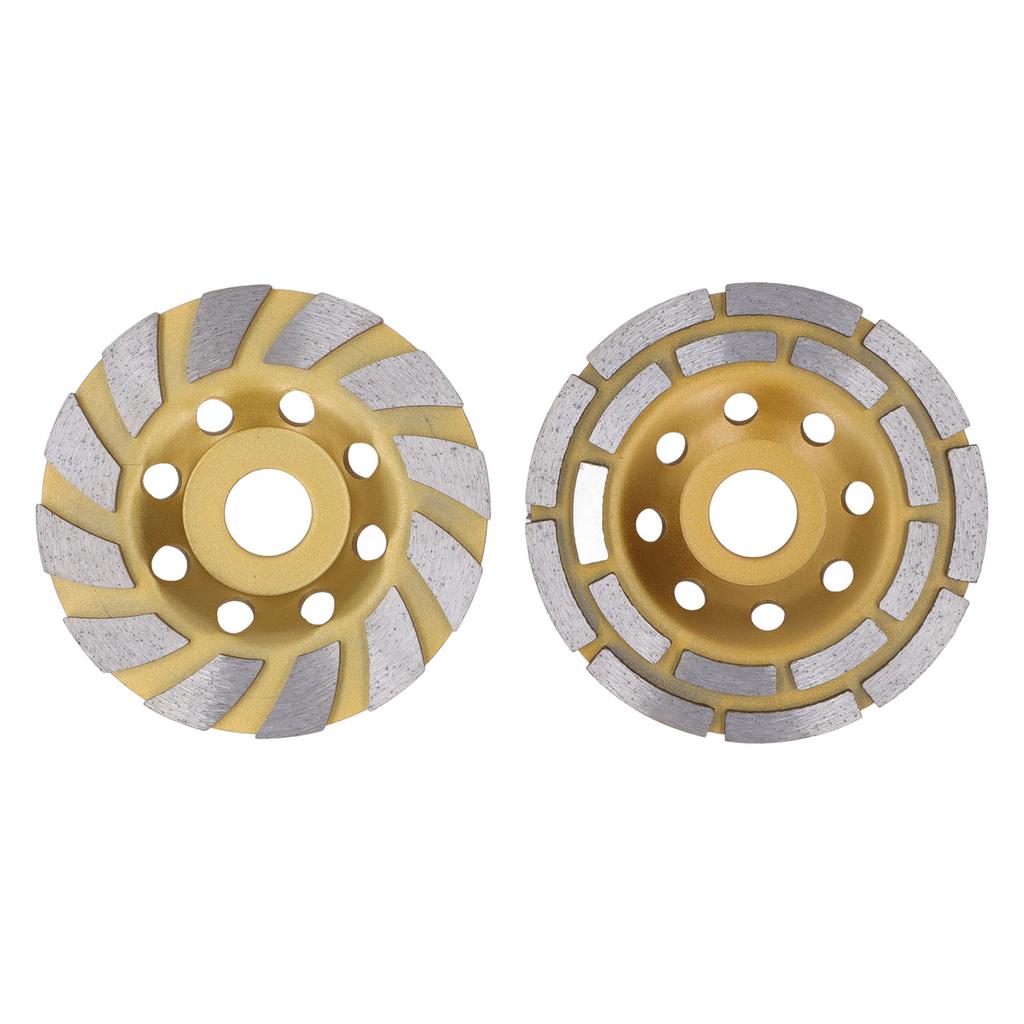 4.5in Grinding Wheel Set Double Row and Turbo Segment Diamond Cup ...