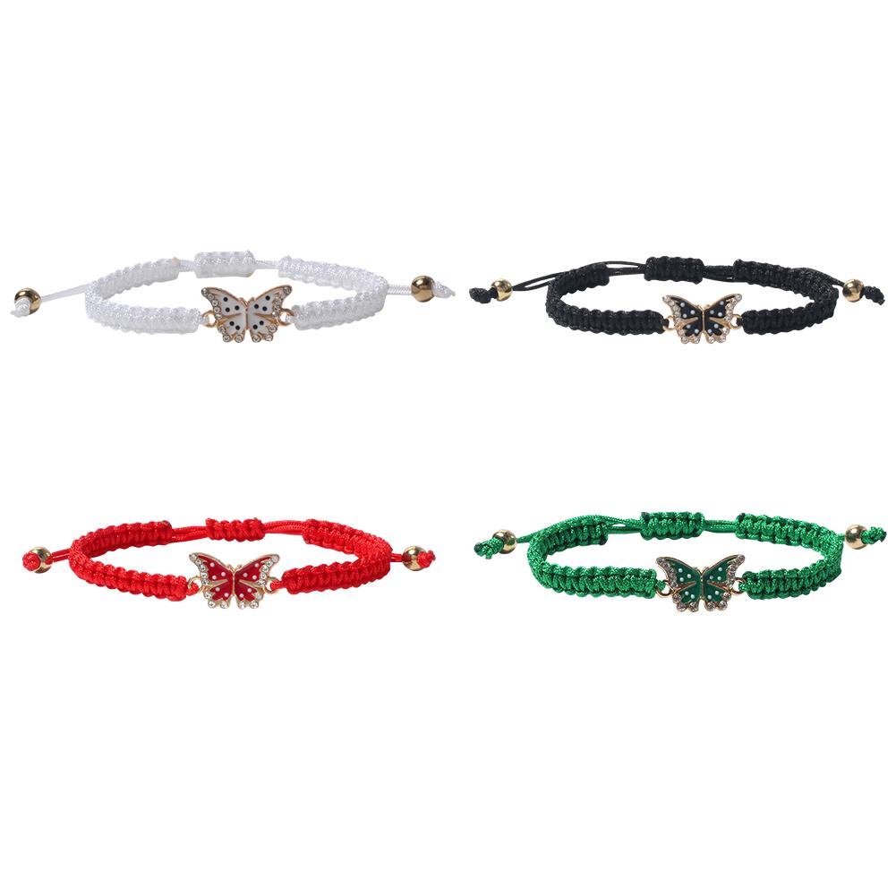 Cheap Women Butterfly Bracelet Adjustable Handmade Braided String ...