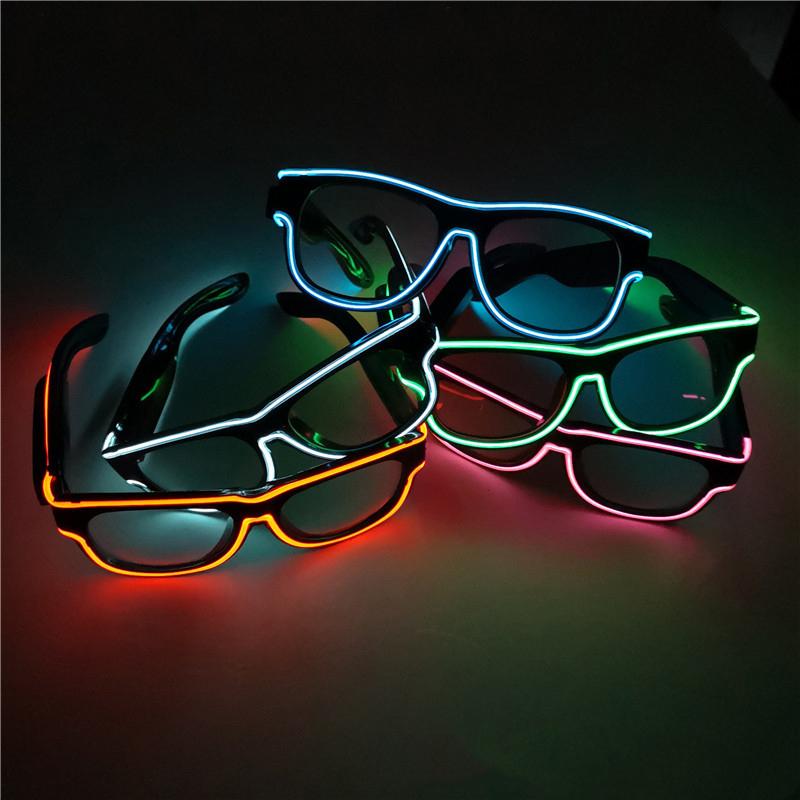 Buy Led Glasses Neon Party Flashing Glasses Luminous Novelty Gift Light ...