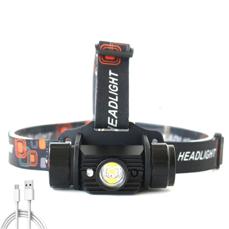 Buy Headlamp LED Headlight Usb Rechargeable Bicycle Riding Lantern ...