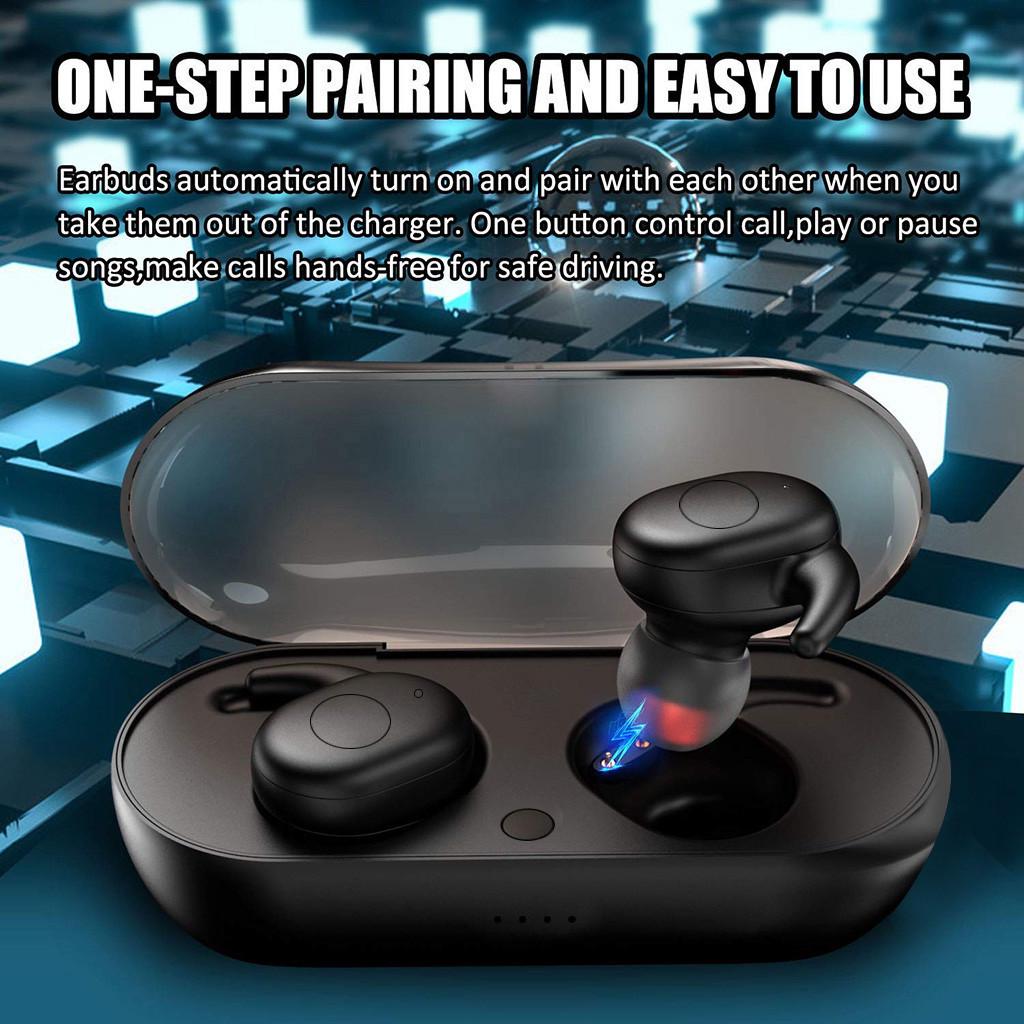 TWS Wireless Bluetooth 5.0 Earphone HIFI Stereo Call Headphone With ...