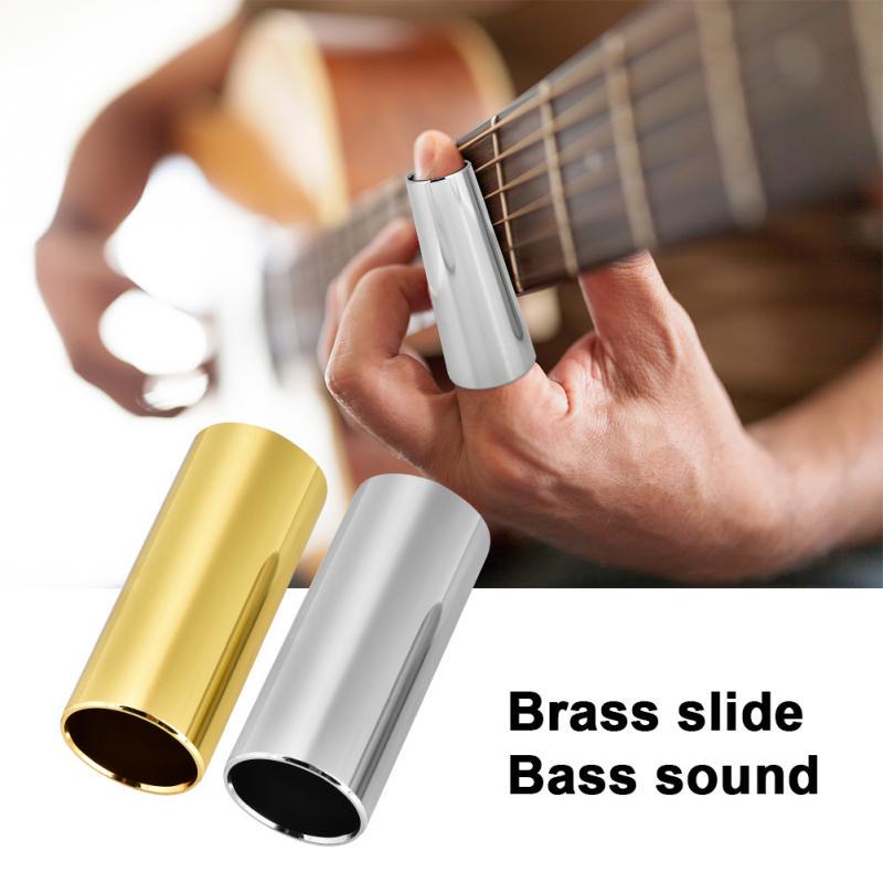 Buy 2 Pieces Brass Slide and Stainless Steel Slides for Guitar Sringed ...