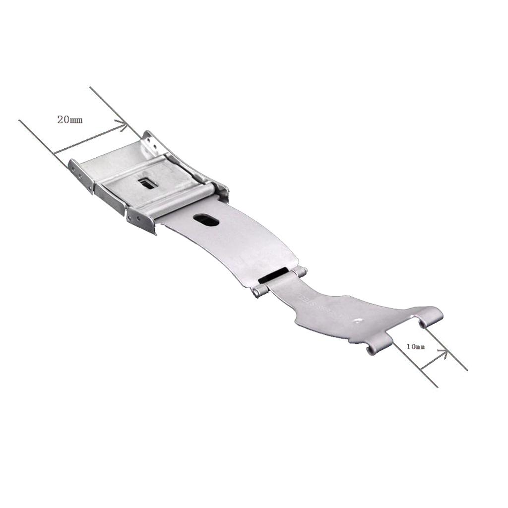 Buy Stainless Steel Fold Over Deployment Clasp Buckle Fit 22mm Watch ...