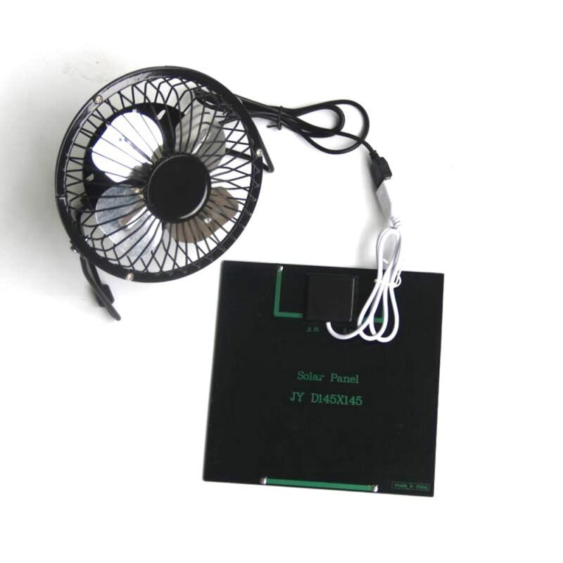 Buy 3w 6v Solar Powered Panel Fan 4-inch Solar Usb Cooling Fan For Home ...