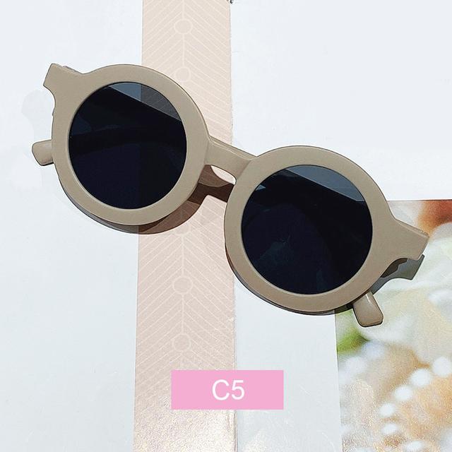 Kaufe New Cute Round Sunglasses For Kids Girls Boys Children 'S Sun ...