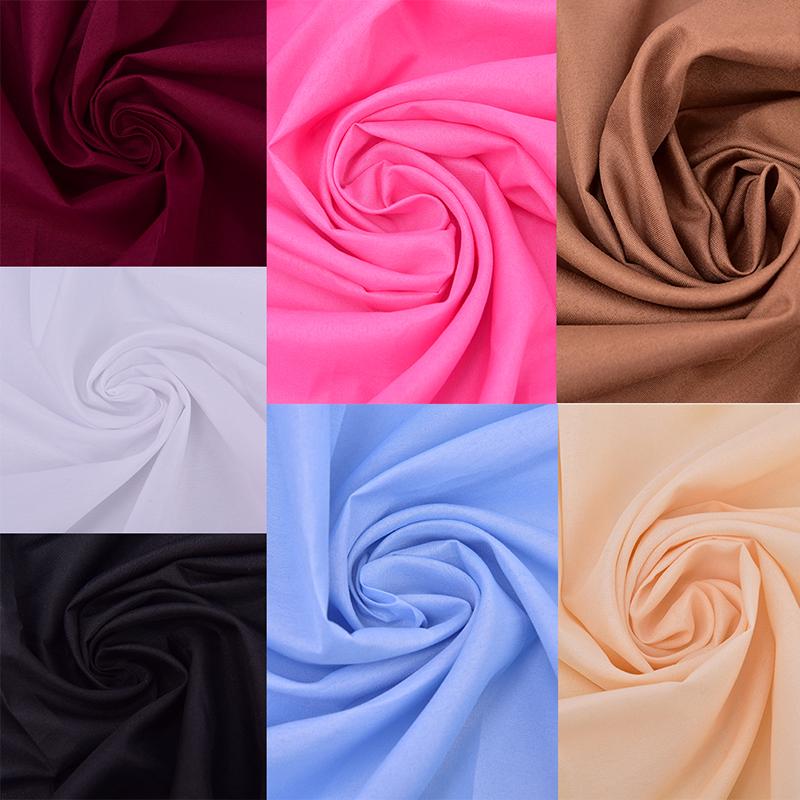 Practical Good Quality Imitation Cotton Cloth Solid Color Polyester ...
