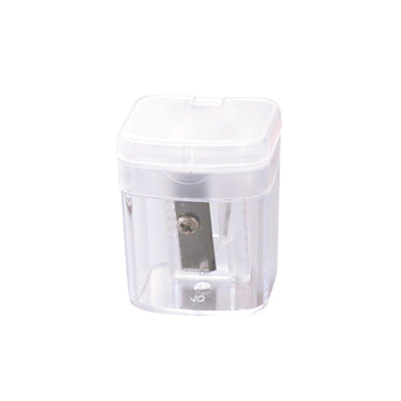 Buy Transparent Pencil Sharpener Manual Pencil Cutting Rotary Sharpener ...