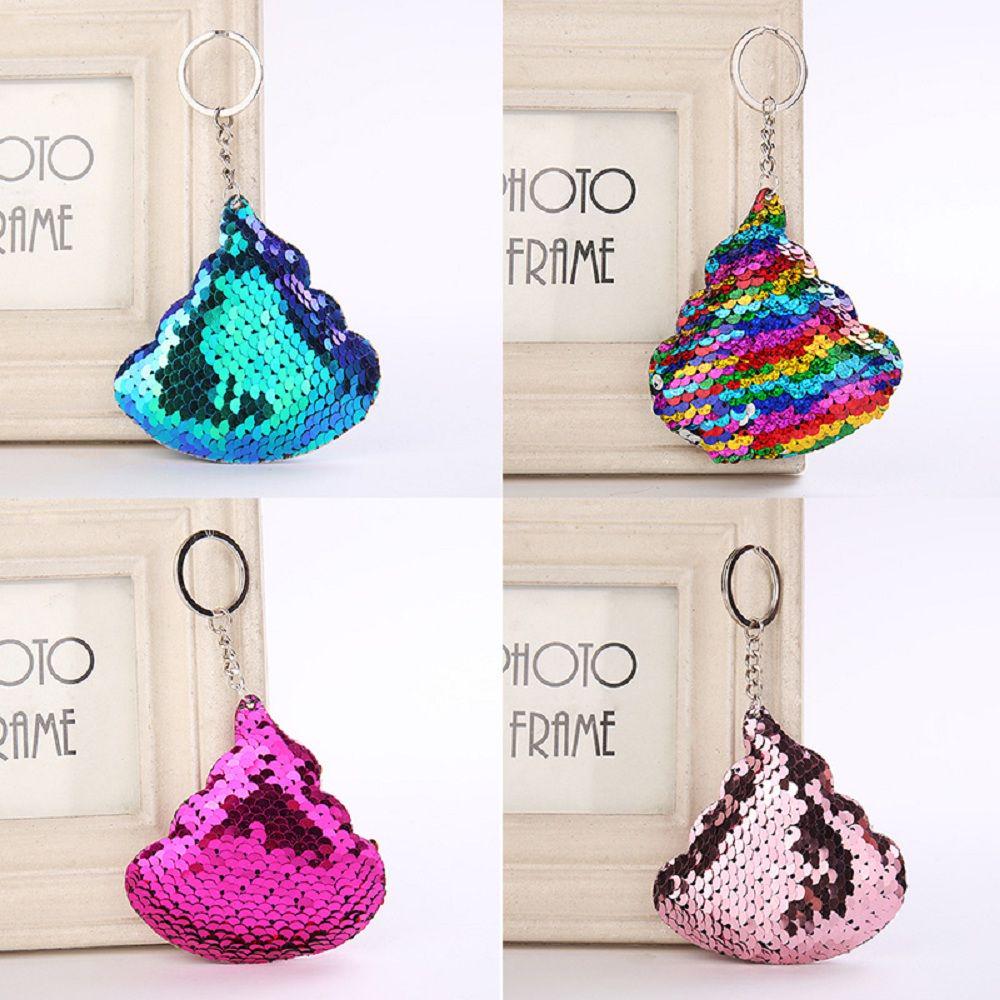Buy Ring Key Car Sequins Glitter Keychain Poop Chaveiro at affordable ...