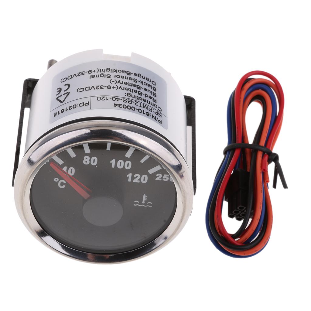 2" 52mm Car Auto Water Temp Gauge 40120 Celsius Degree 81000034 uygun ...