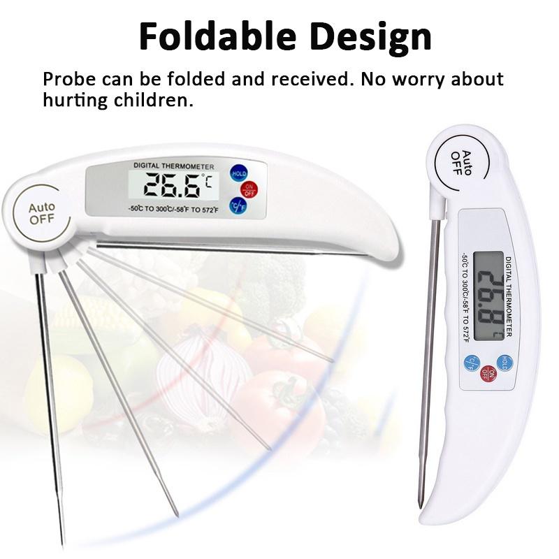 Buy Portable Digital Meat Thermometer Probe Digital Grill Instant Read ...