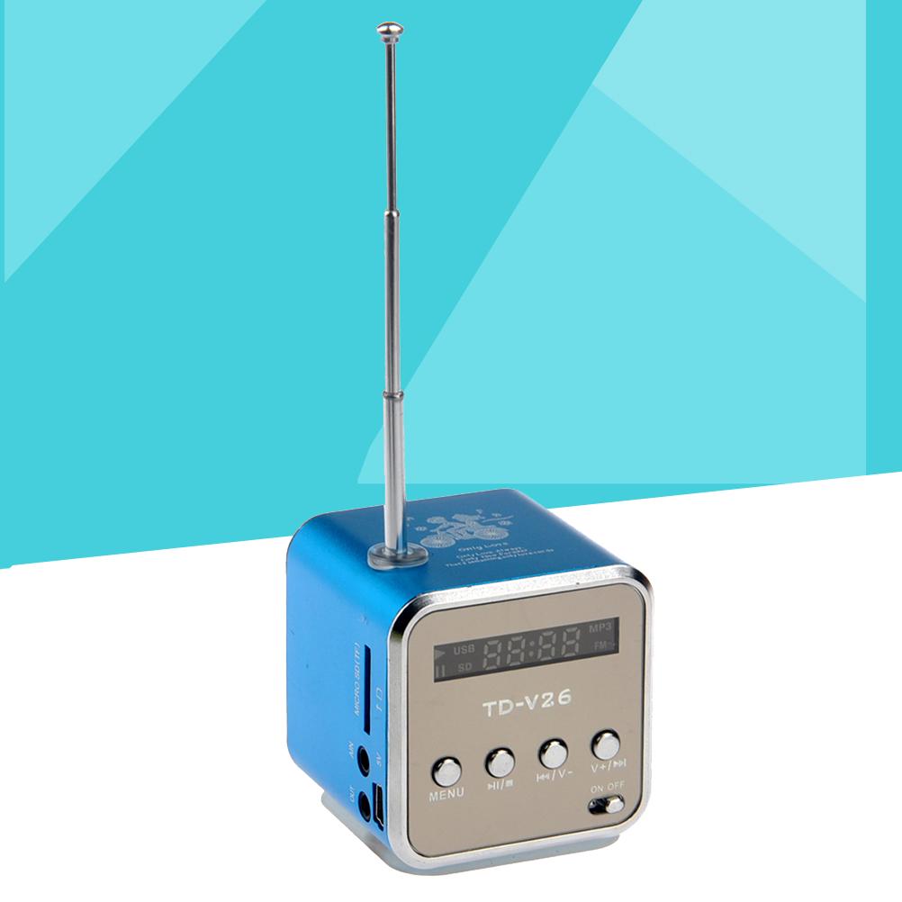 Mini Digital Portable Music MP3/4 Player Micro SD/TF USB Disk Speaker ...