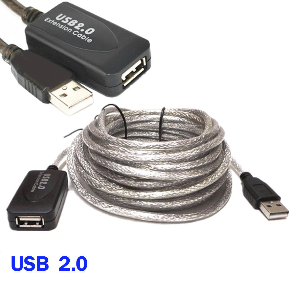 Buy 10M USB 2.0 Active Repeater Male To Female Extension Cable Adapter ...