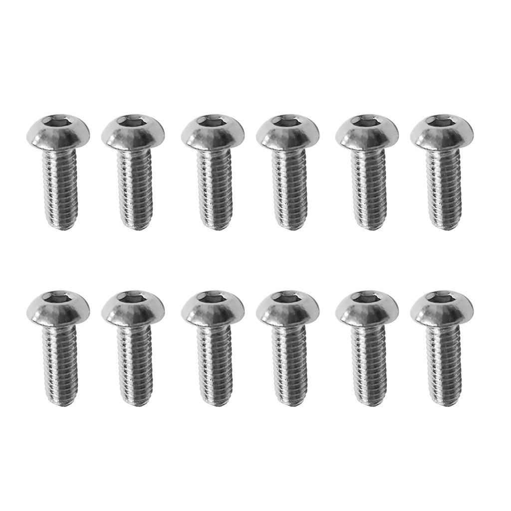 12 Pieces M6 Stainless Steel Hex Socket Cap Bolt Screw Kayak Allen Key ...