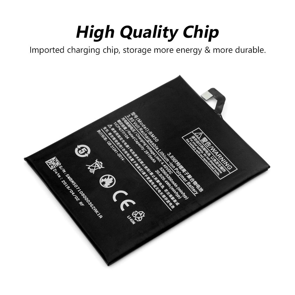 Genuine Original BM50 Battery For Xiaomi Mi Max 2 5300mAh High Quality ...