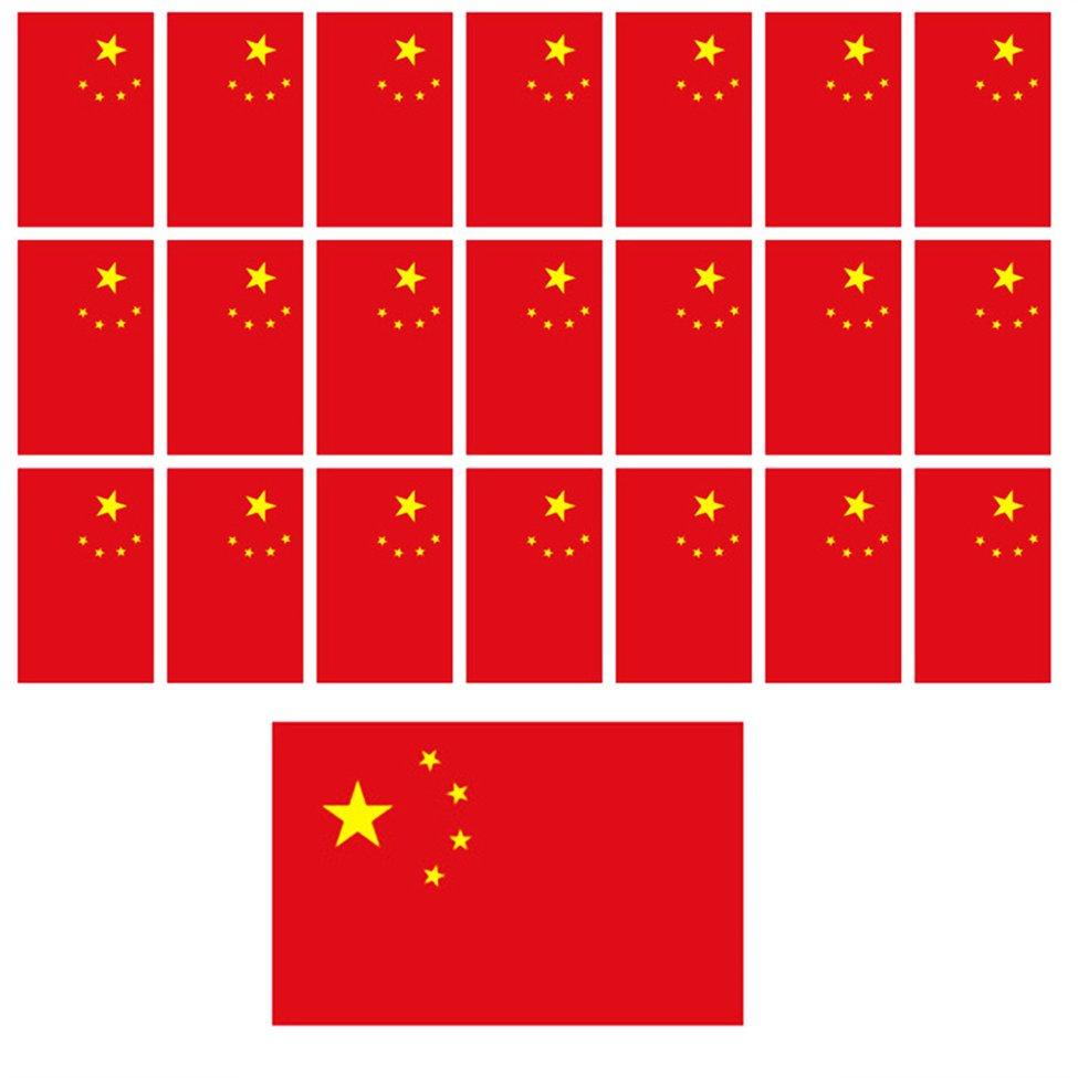 Buy National Flag Sticker Paper Face Stickers Chinese Five-star Red ...