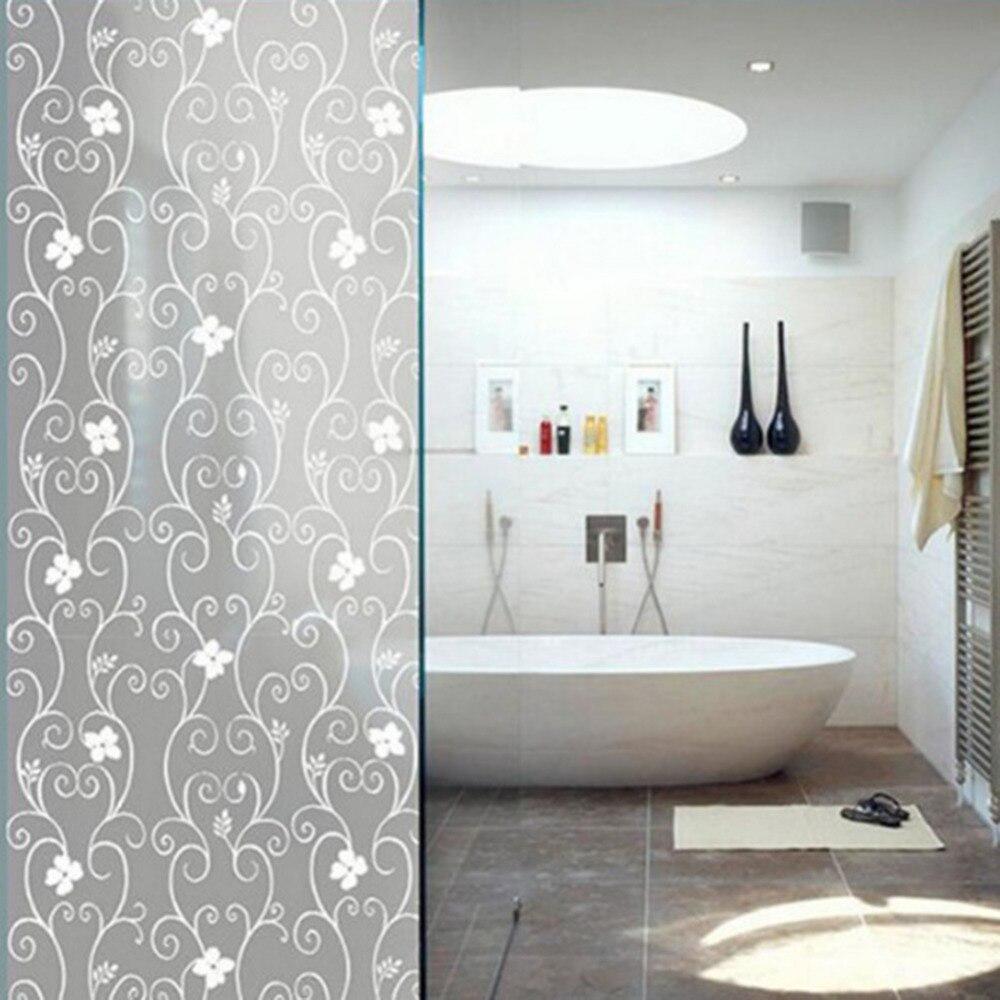 Buy Waterproof Window Decal Bathroom Frosted Glass Door Sticker Home ...