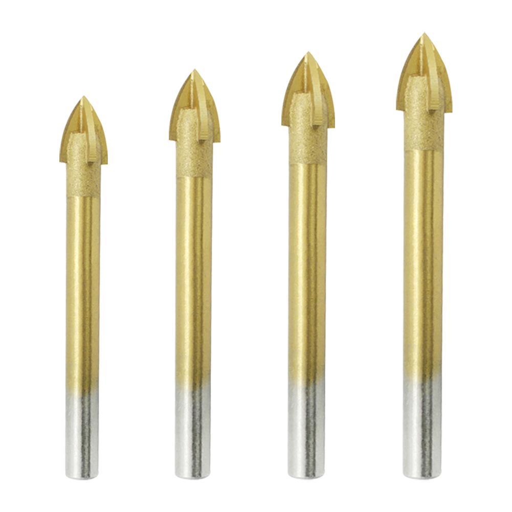 Buy TitaniumTCT Glass Drill Bits Hex Shank Titanium Coated Tools Glass ...