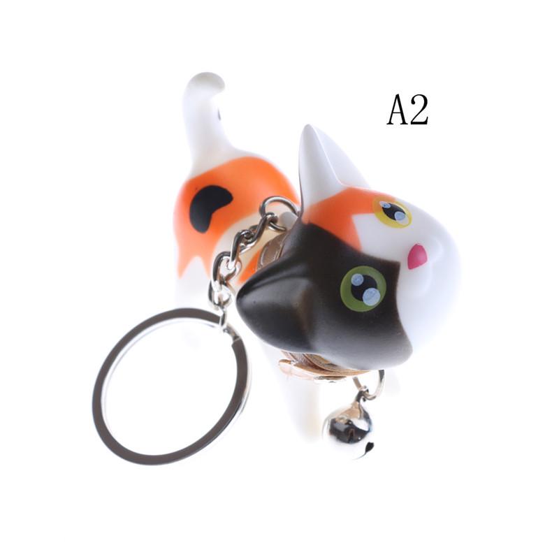 Buy Lovely Cat Kitten Keychain Phone Handbag Keyring Bell Toy Lover Key ...