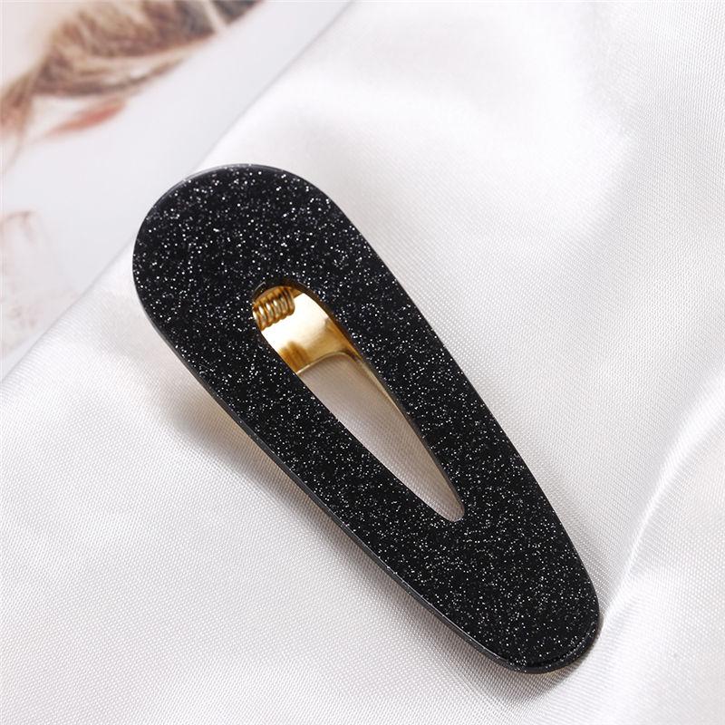 Buy 1PC Women Girl Hairpin Water Drop Hairpin Hair Clip Acrylic Plaid ...
