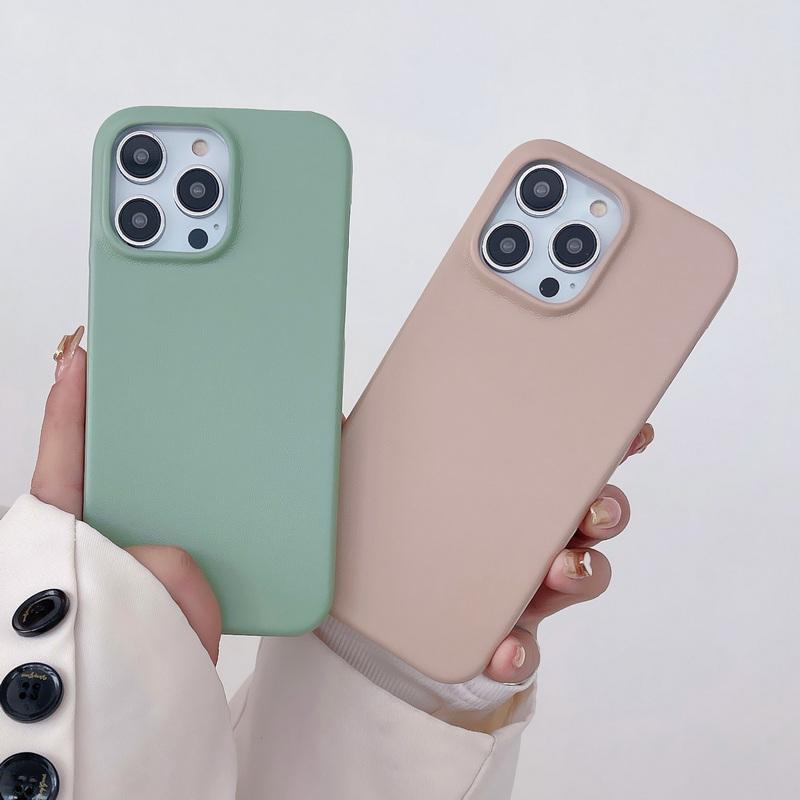 Buy Candy Solid Color Phone Case For iPhone 15 14 13 12 Pro Max 11 ...