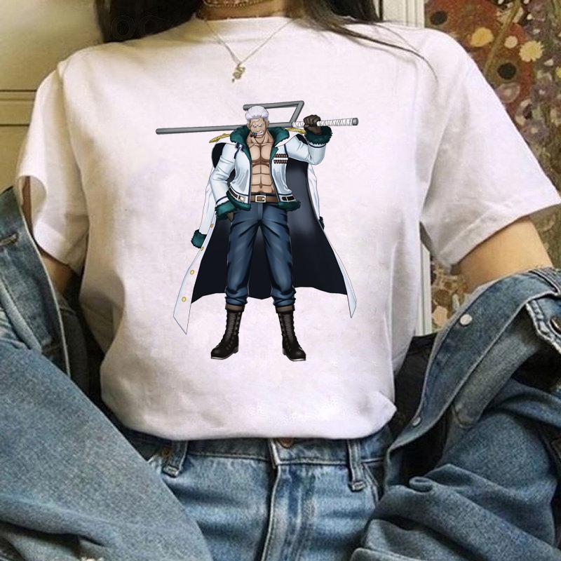 Sigara içen ve Tashigi Monkey D. Luffy Clipart Anime baskı kadın T ...