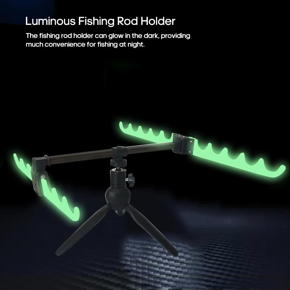 Cheap Luminous Fishing Rod Stand Aluminum Alloy Fishing Pole Pod Holder ...