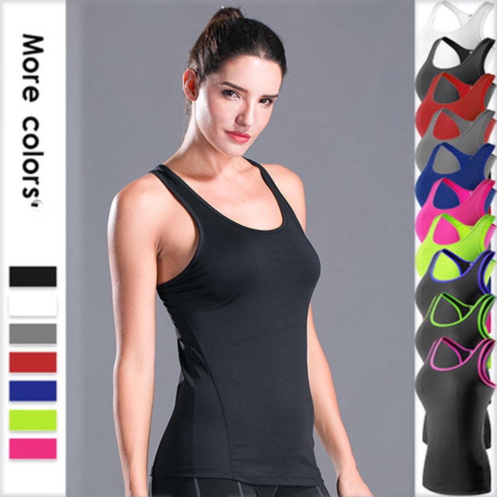 Buy Women Sexy Yoga Gym Sportswear Vest Fitness Tight Sleeveless ...